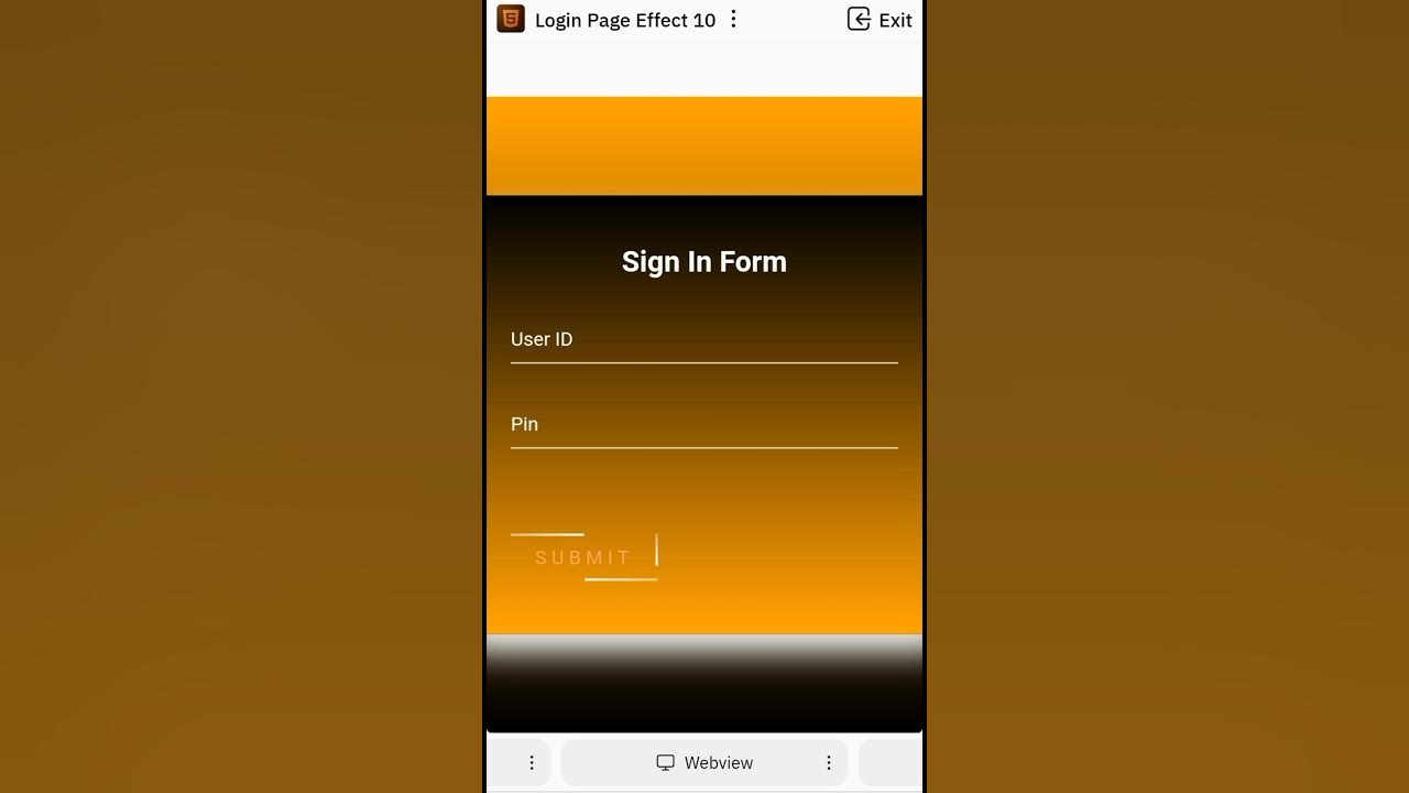 Login Page Effect 10 | Mini Program | Web Suite Mini Program | Web Development Mini Program ...