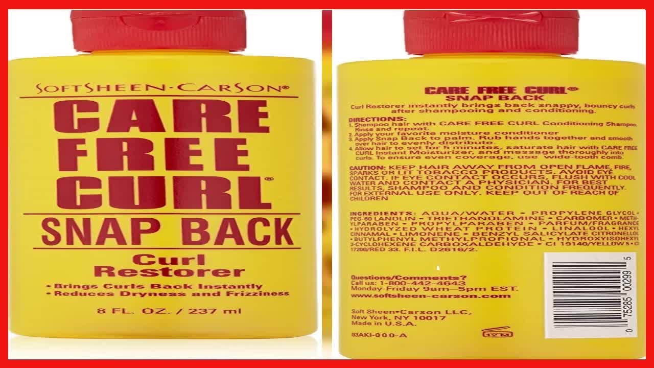 SoftSheen-Carson Care Free Curl Snap Back Curl Restorer, 8 Fl oz ...