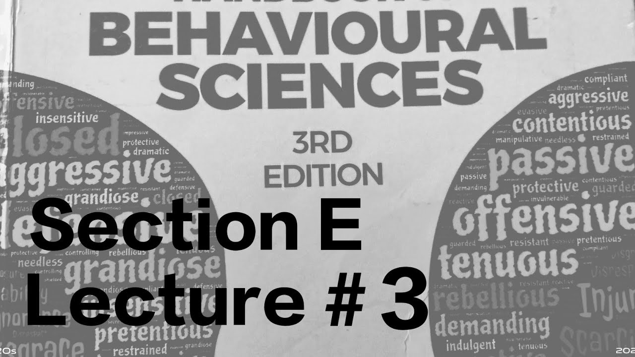 Stress and its management Section E, Behavioral Sciences - YouTube