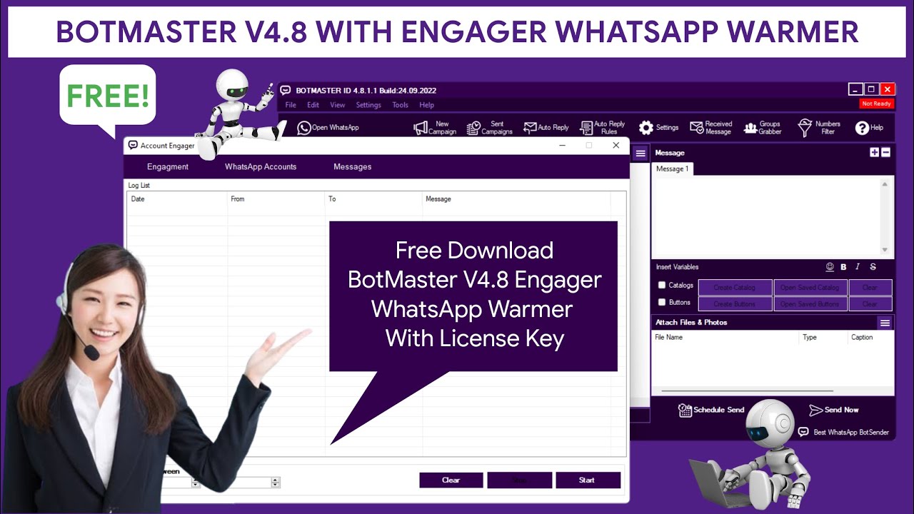 BOTMASTER ENGAGER WHATSAPP WARMER | BOTMASTER WARMUP WHATSAPP BOT | BOTMASTER WEB PANEL | WA ...