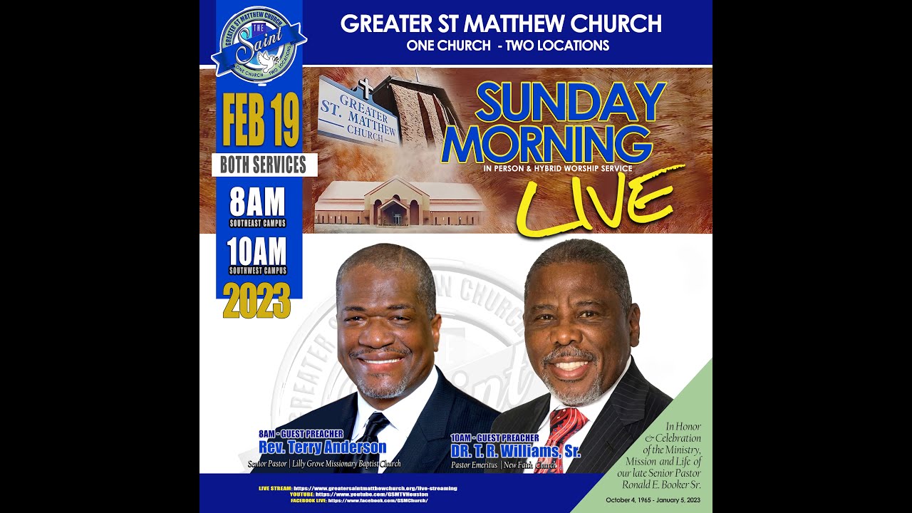 Hybrid Sunday Service w/ Dr. T.R Williams, Sr. - YouTube