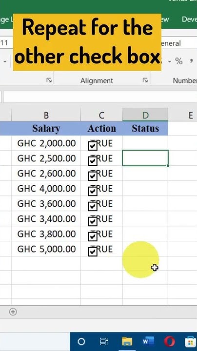 How to use Check boxes in Microsoft Excel - Checkboxes interactivity - YouTube