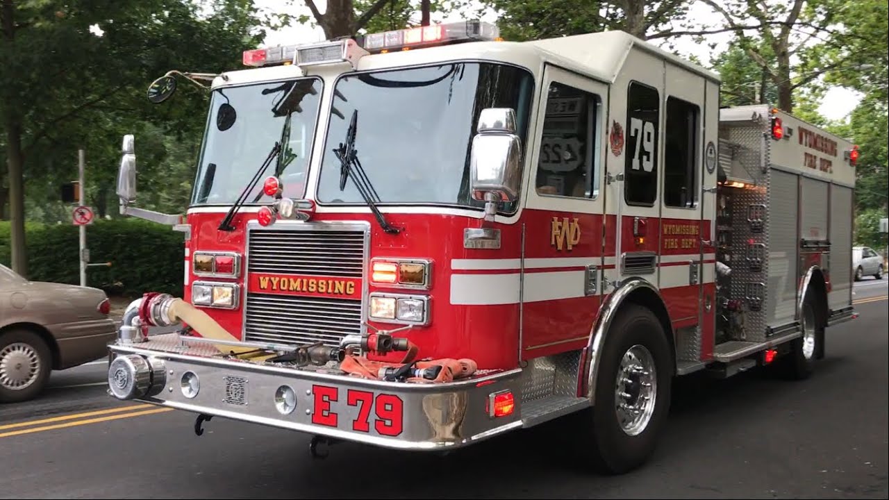 Wyomissing Fire Department Engine 79 Responding 7/6/17 - YouTube