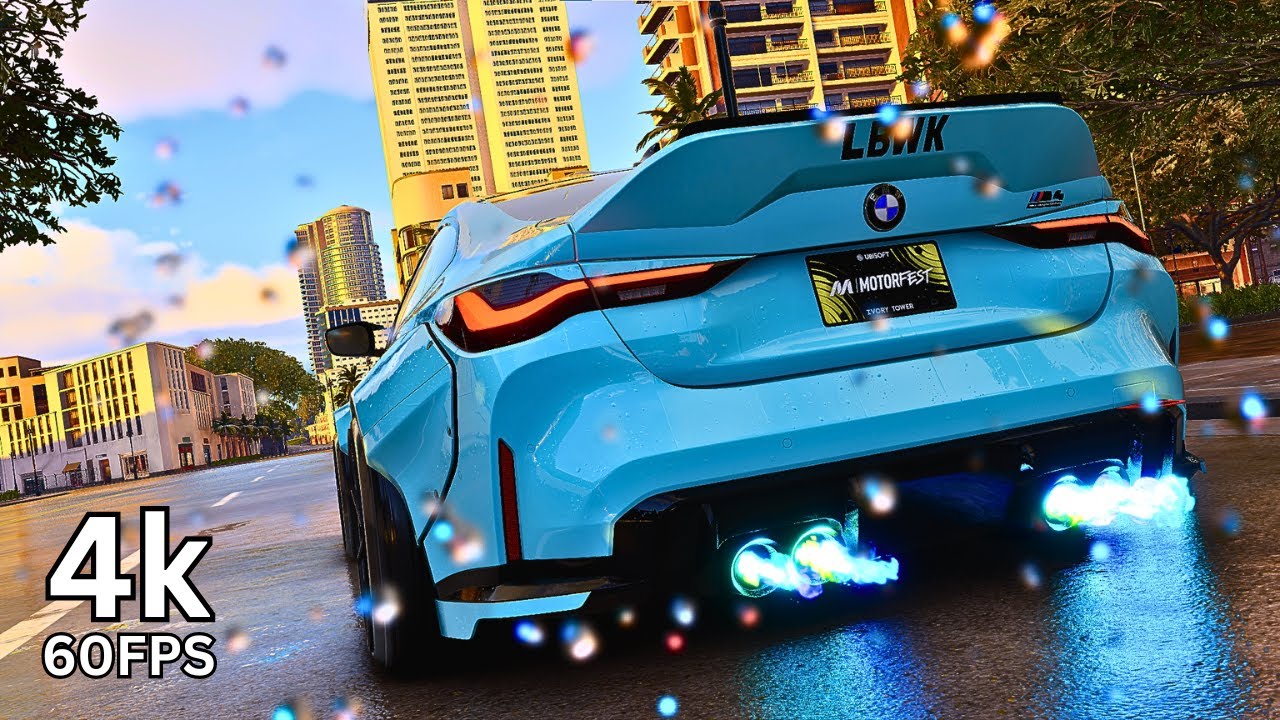 BMW M4 Sunset Cruise/Night drive | The Crew Motorfest 4k60Fps - YouTube