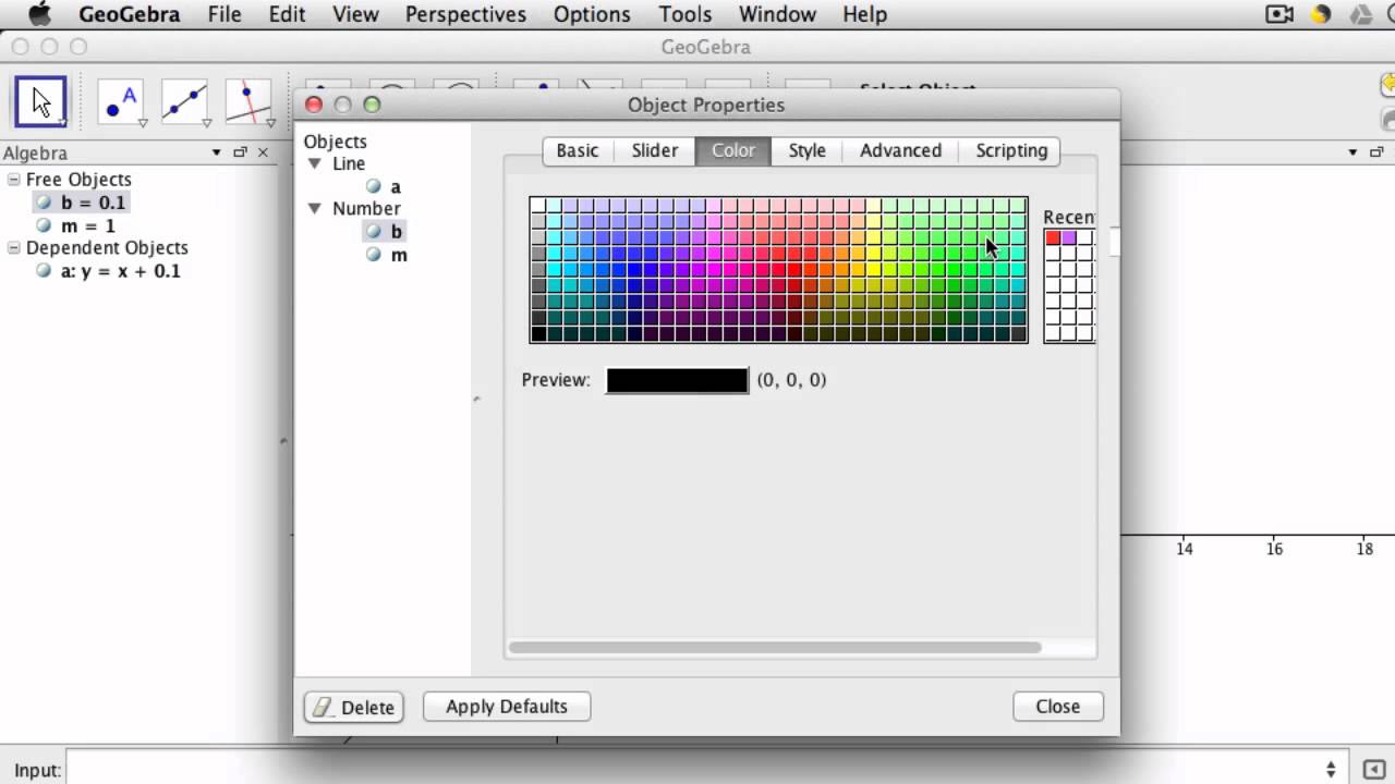 Geogebra - Using Sliders with Linear Equations - YouTube