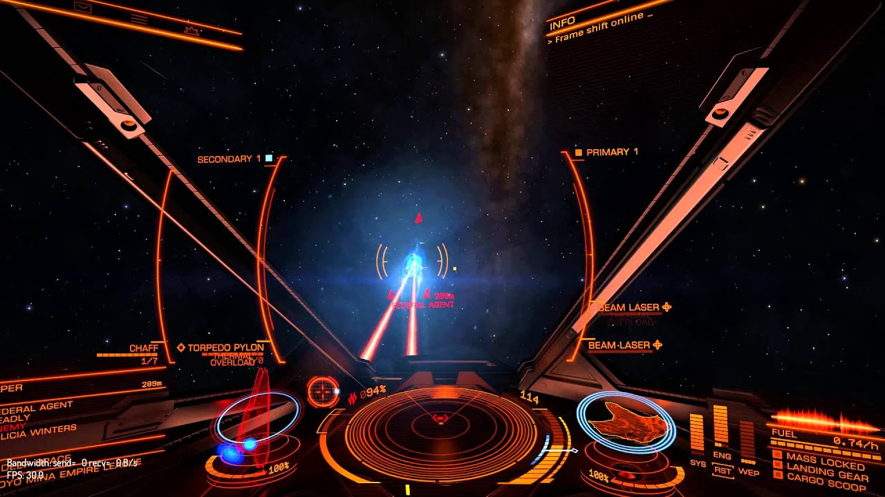 "Elite: Dangerous" Dog Fight Demo - flying a 'Core Dynamics Eagle Mk ...