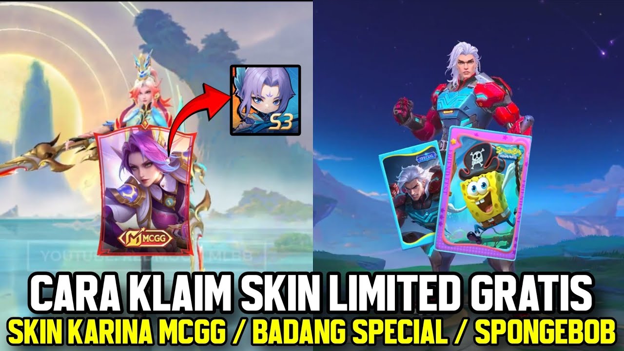 CARA KLAIM SKIN KARINA MCGG GRATIS DAN SKIN BADANG SPECIAL ! EVENT ...