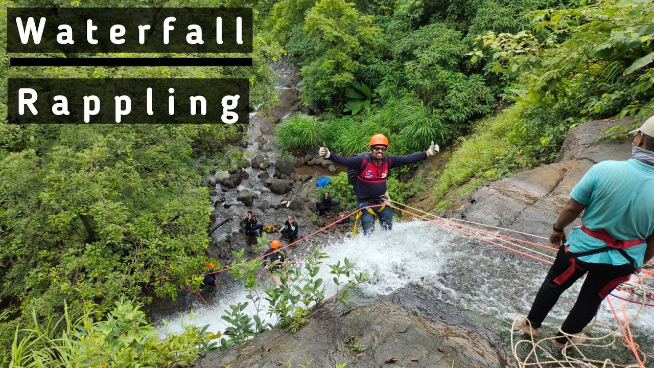 Waterfall Rappling Near Mumbai | Safar sahyadri trekkers | 110 fit ...
