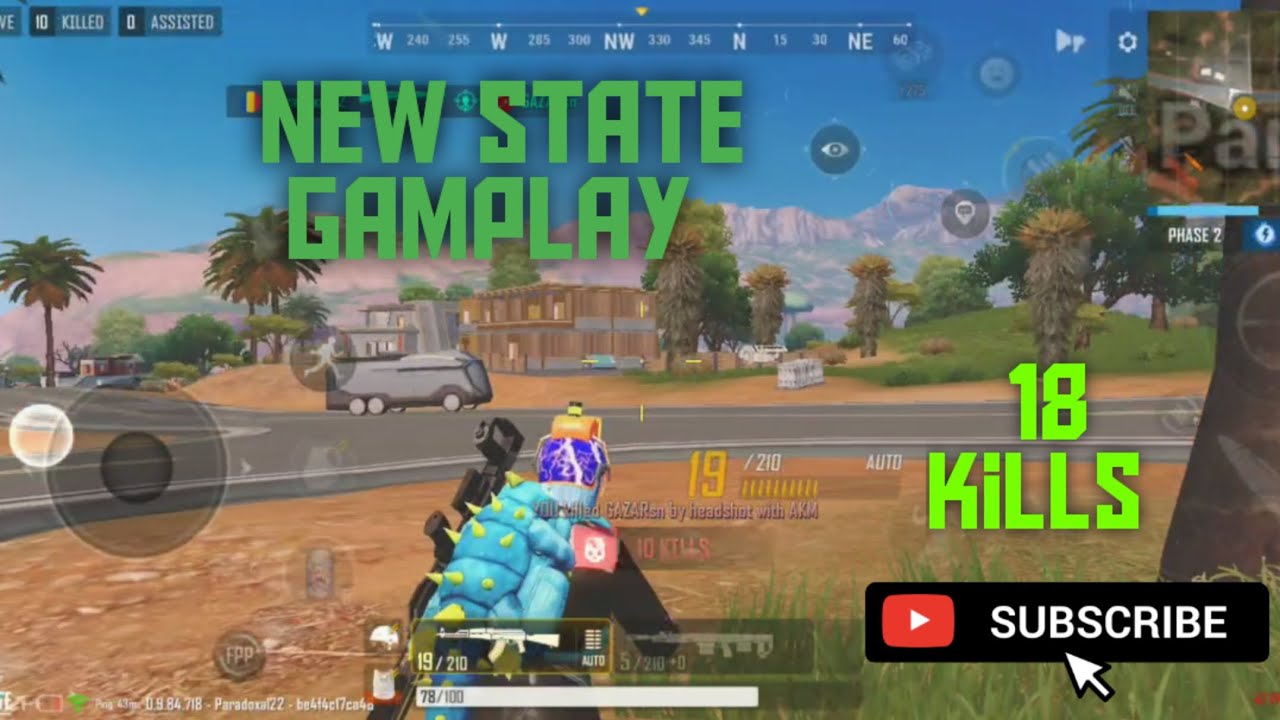 NEW STATE GAMPLAY ( 18 KILLS) , SOLO GAMPLAY - YouTube