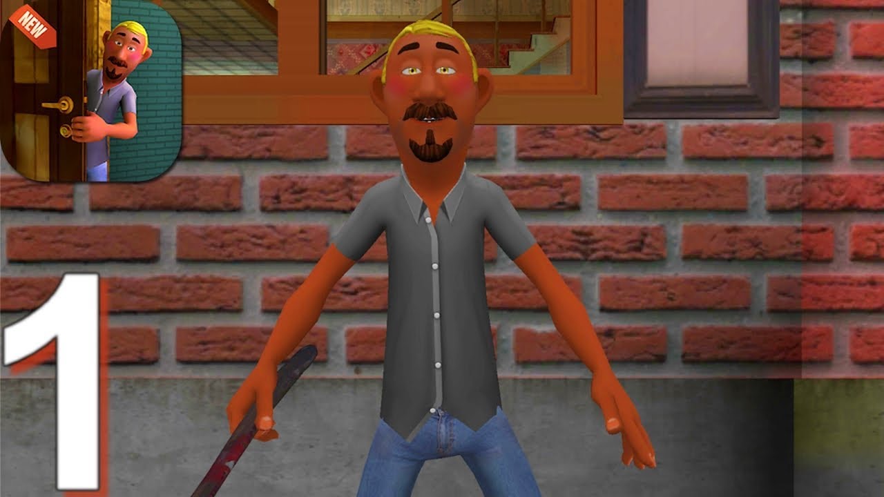 Crazy Scary Neighbor - Gameplay Walkthrough Part 1 (Android) - YouTube