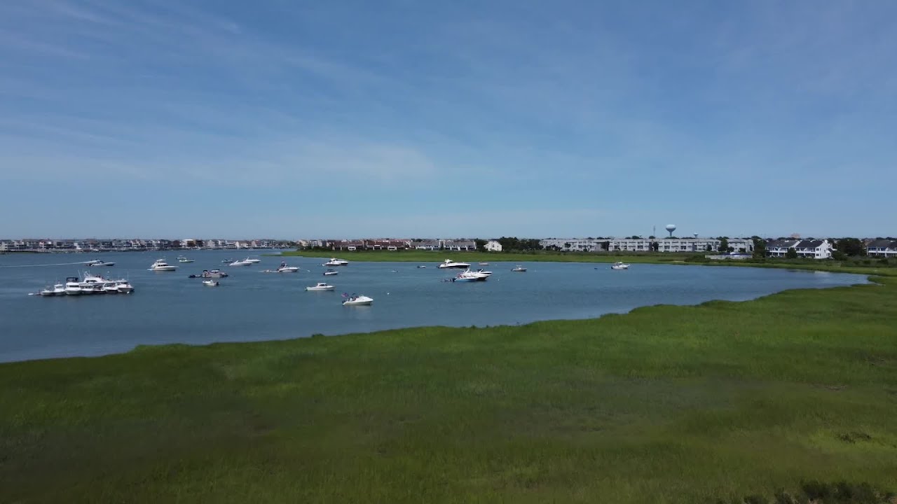 The Brigantine Cove on the 4th of July, by drone - YouTube