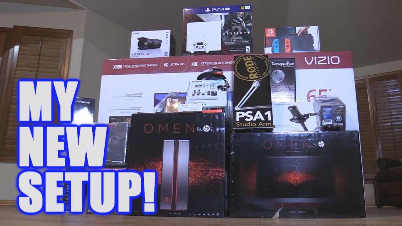 UNBOXING MY ENTIRE NEW YOUTUBE GAMING SETUP! - YouTube