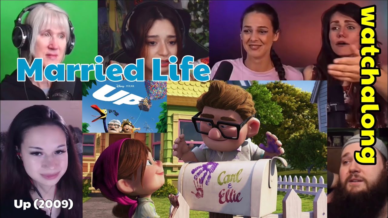 Carl & Ellie Married Life | Up (2009) Realtime First Time Movie Reactions - YouTube