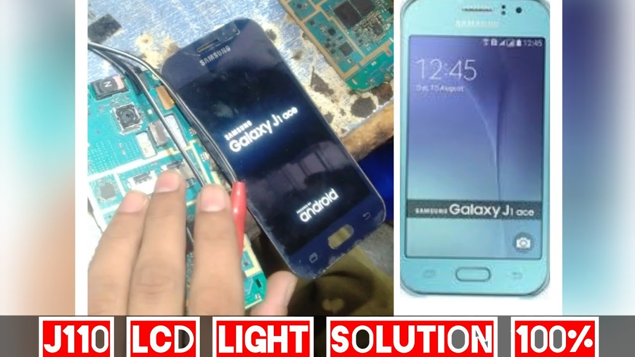J110 lcd light solution 100% ok - YouTube