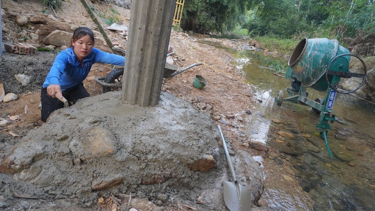 Build a system to take water from the stream to fish tank with ...