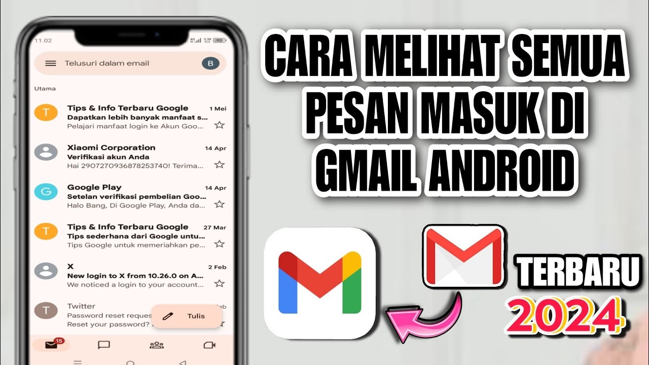 Cara Melihat Semua Pesan Masuk Di Gmail Android Terbaru 2024 - YouTube