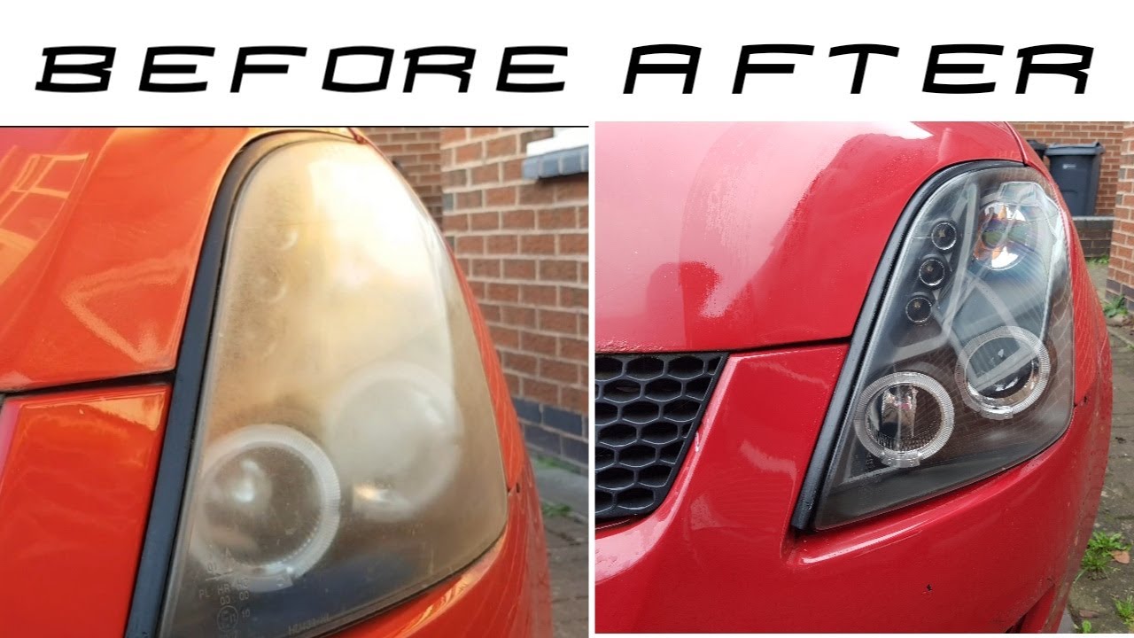 Car Headlight Restoration(diy) - YouTube