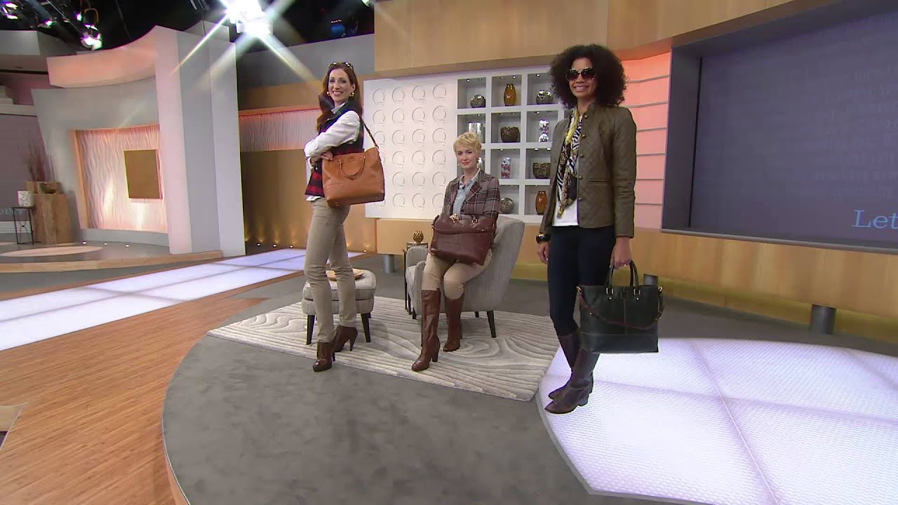 Dooney & Bourke Florentine Leather Chelsea Shopper with Sharon Faetsch ...