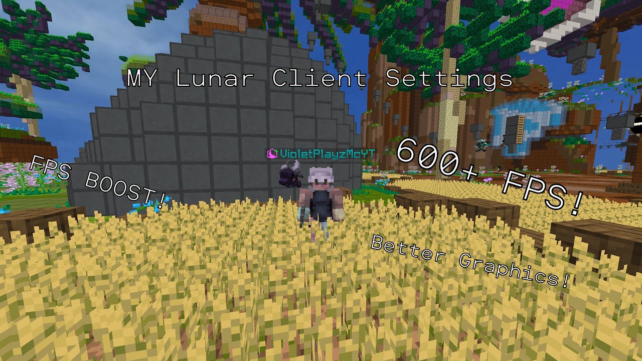 My Lunar Client Setting (FPS BOOST) - YouTube