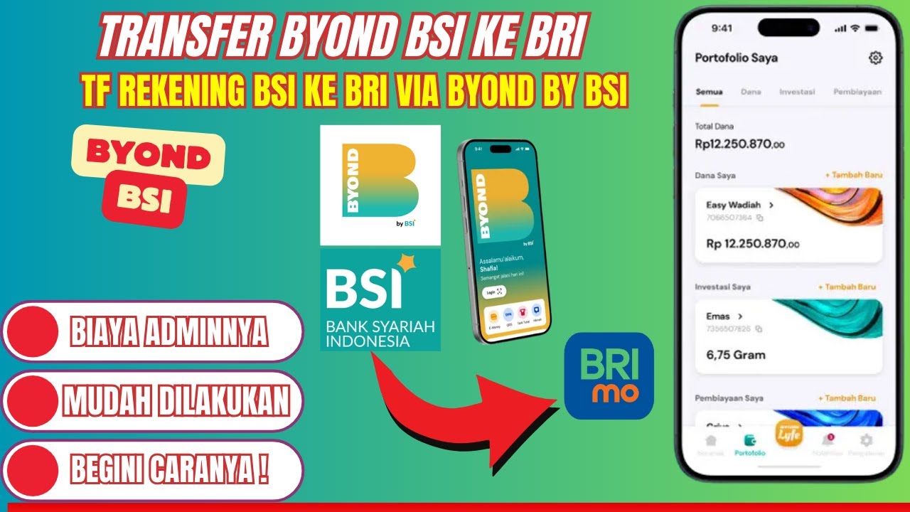 Cara Transfer BSI ke BRI Lewat Byond - YouTube