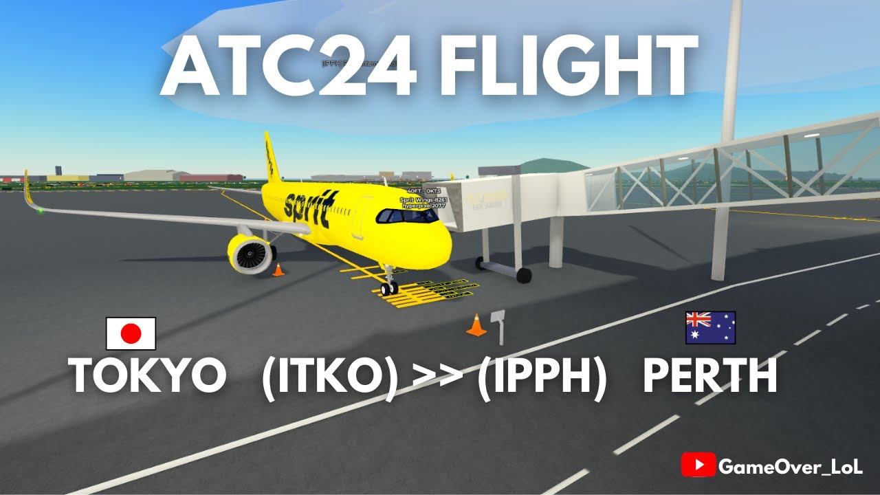 PTFS || ATC24 flight || Tokyo to Perth #ptfs #roblox #avgeek #aviation ...