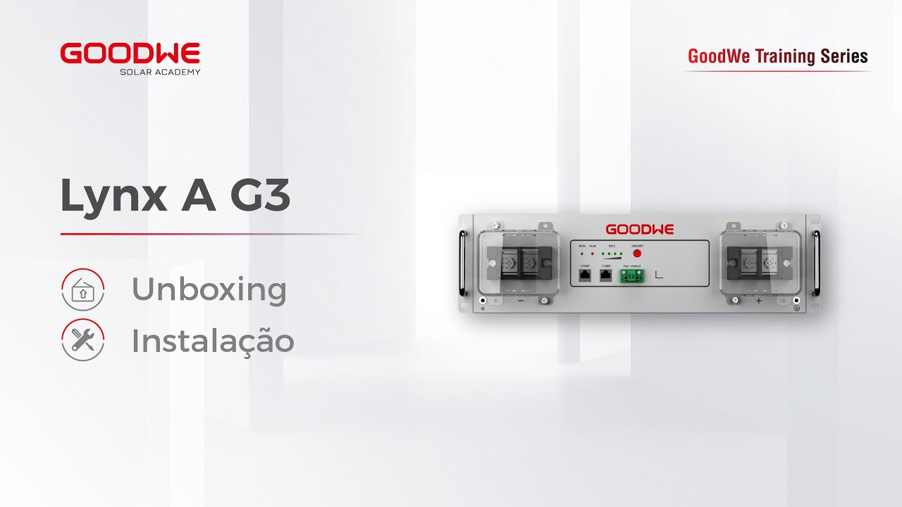 Bateria Lynx A G3 GoodWe Unboxing e Instalação - YouTube