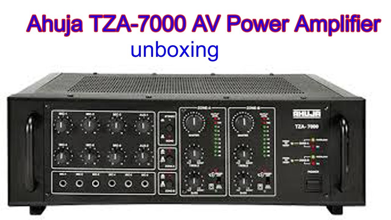 Ahuja TZA-7000 AV Power Amplifier - YouTube