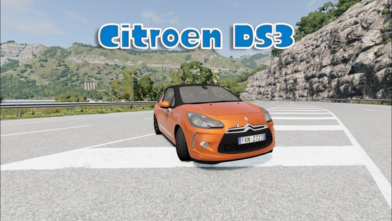 Мод Citroen DS3 для BeamNG.drive - YouTube