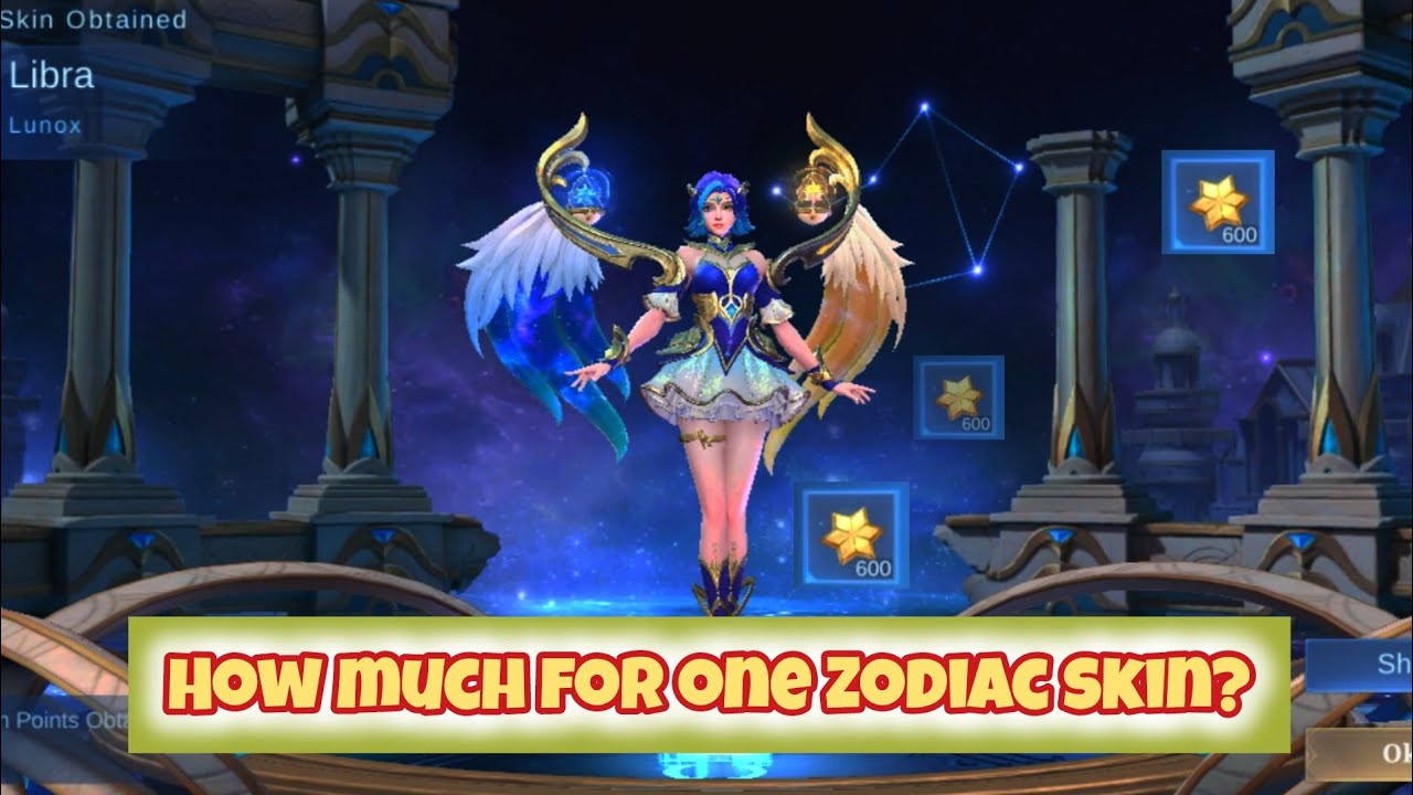 HOW MUCH FOR LUNOX ZODIAC “LIBRA" SKIN? mobile legends: bang bang - YouTube