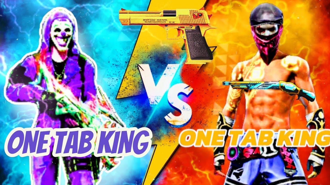 ONE TAB KING VS ONE TAB KING 👑💖 1V1 ONlY ONE TAB GAMEPlAY 😲🔥 FREEFIRE ...