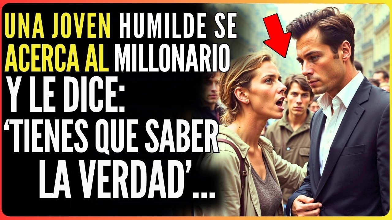 UNA JOVEN HUMILDE SE ACERCA AL MILLONARIO Y LE DICE: ‘TIENES QUE SABER ...