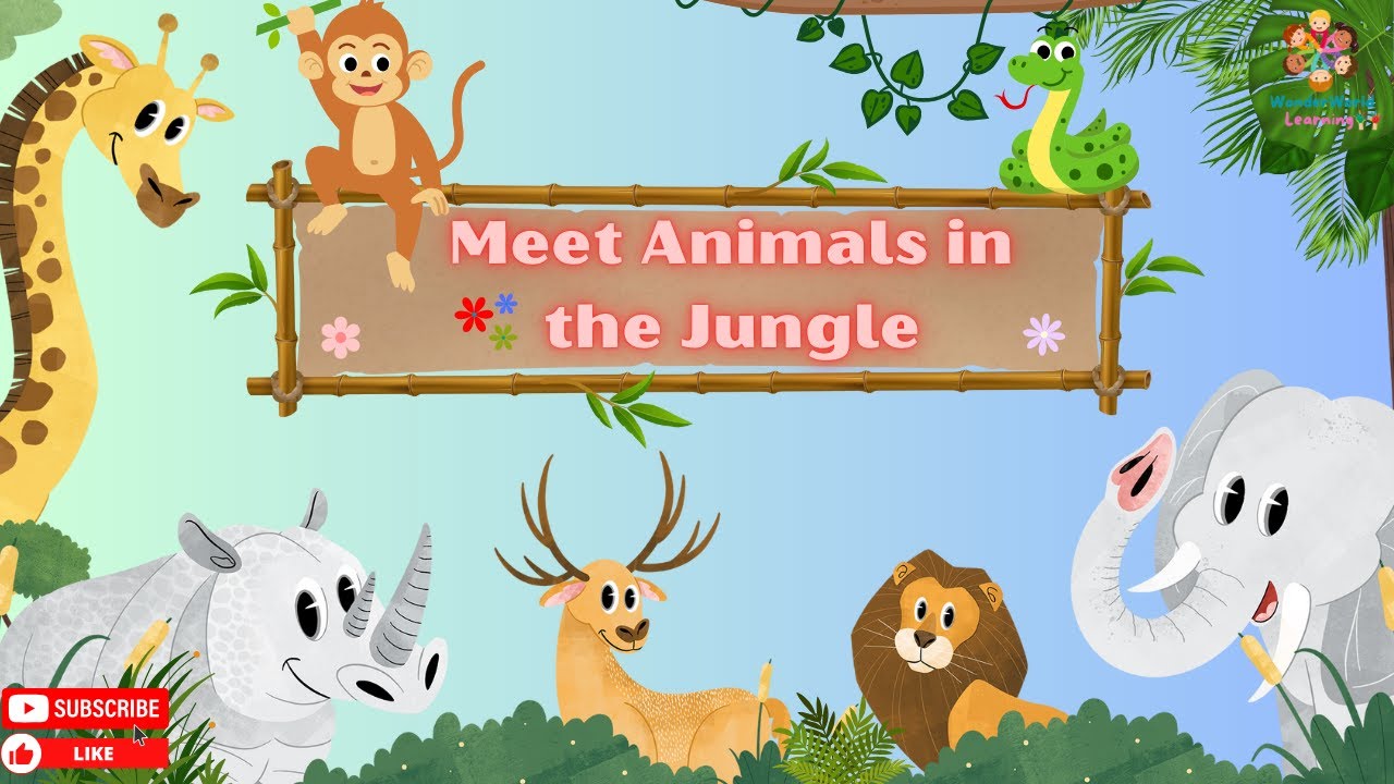 Animal Fun! | Meet Animals in the Jungle and Zoo | Fun Learning for ...