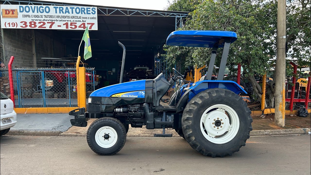 Trator New Holland TL75E 4x2 Ano 2009 a venda !! R$100.000,00 - YouTube