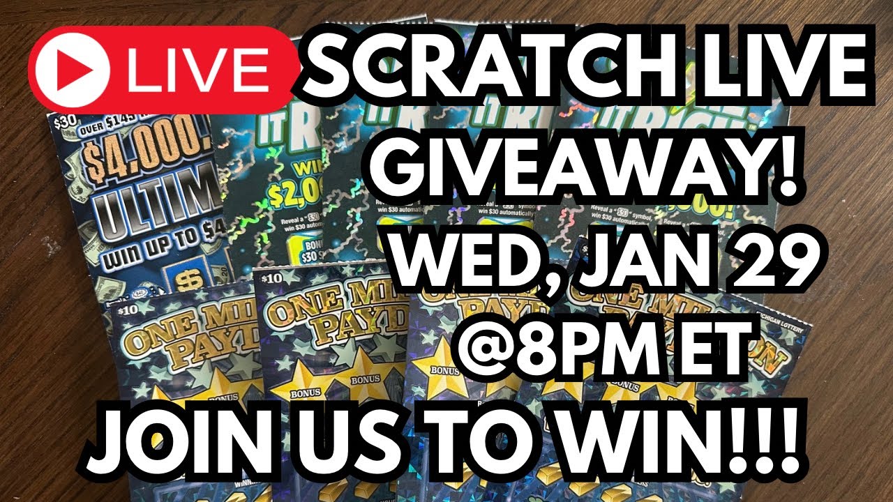 Live Scratch Ticket Giveaway! $200 WINNER! 5 Winners!! - YouTube