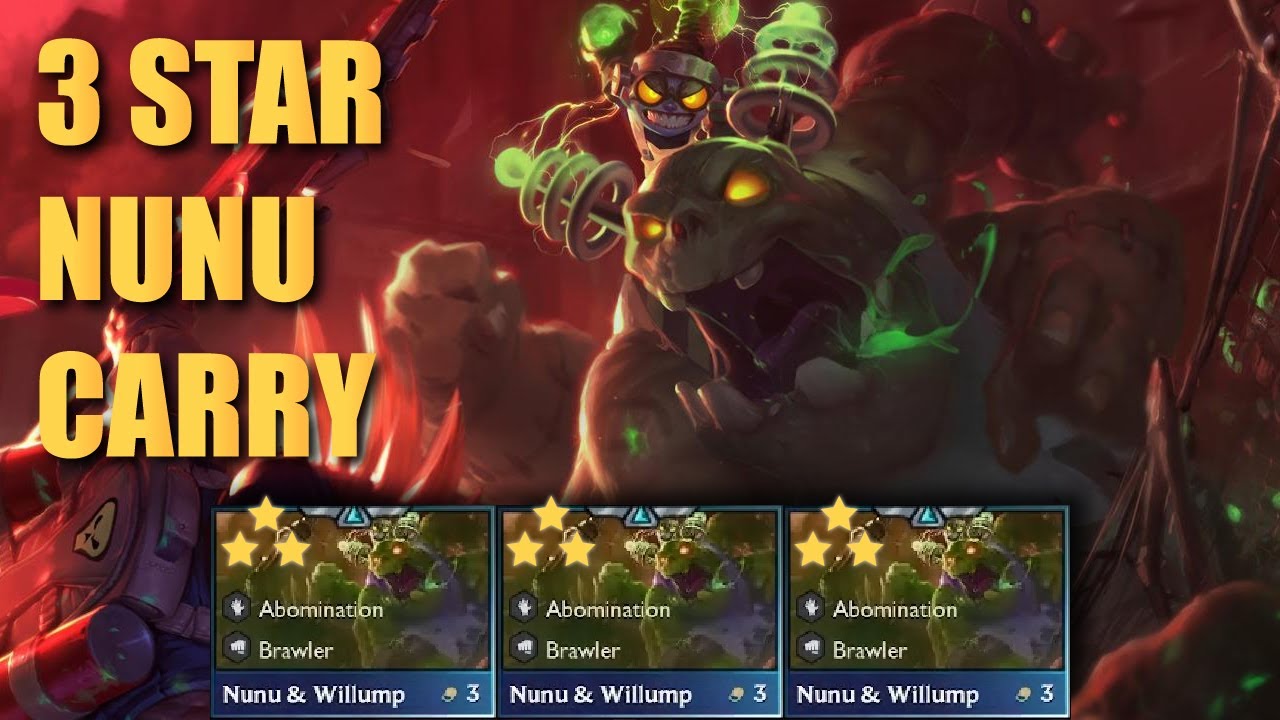 3 Star Nunu Carry ⭐⭐⭐ Teamfight Tactics Youtube