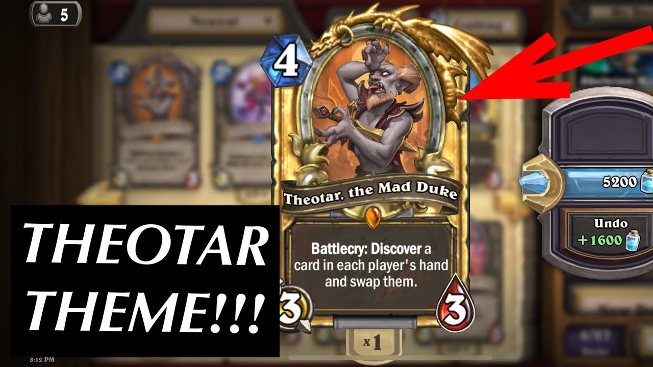 THEOTAR, THE MAD DUKE Theme, Voice Line, & Golden Animation! - YouTube