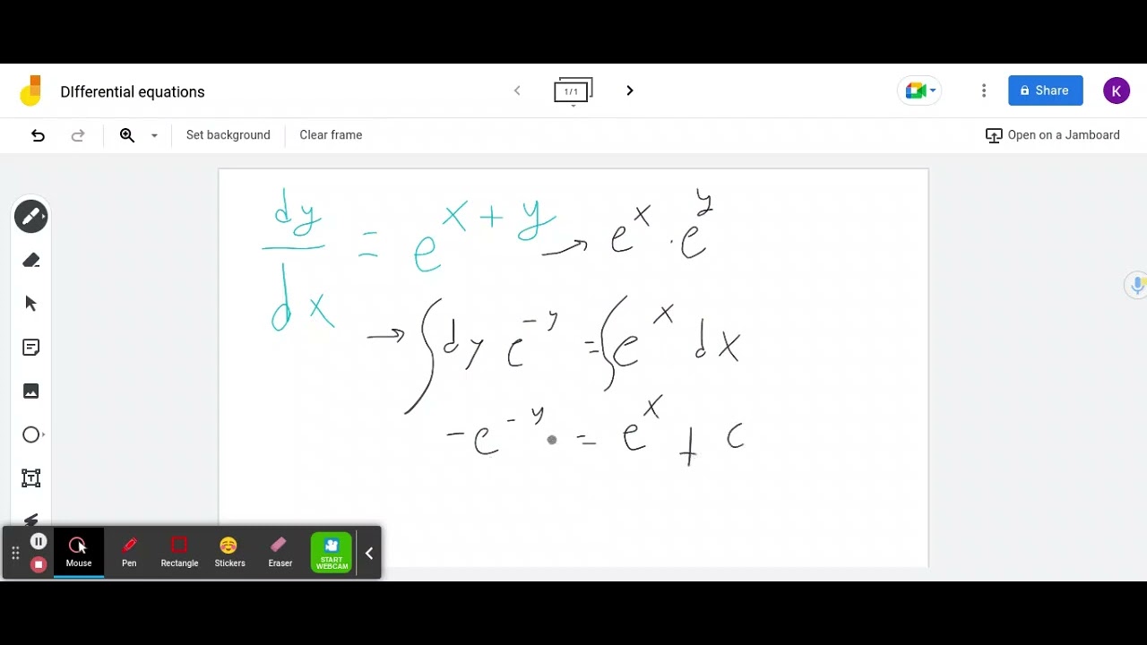 DIfferential equations - YouTube