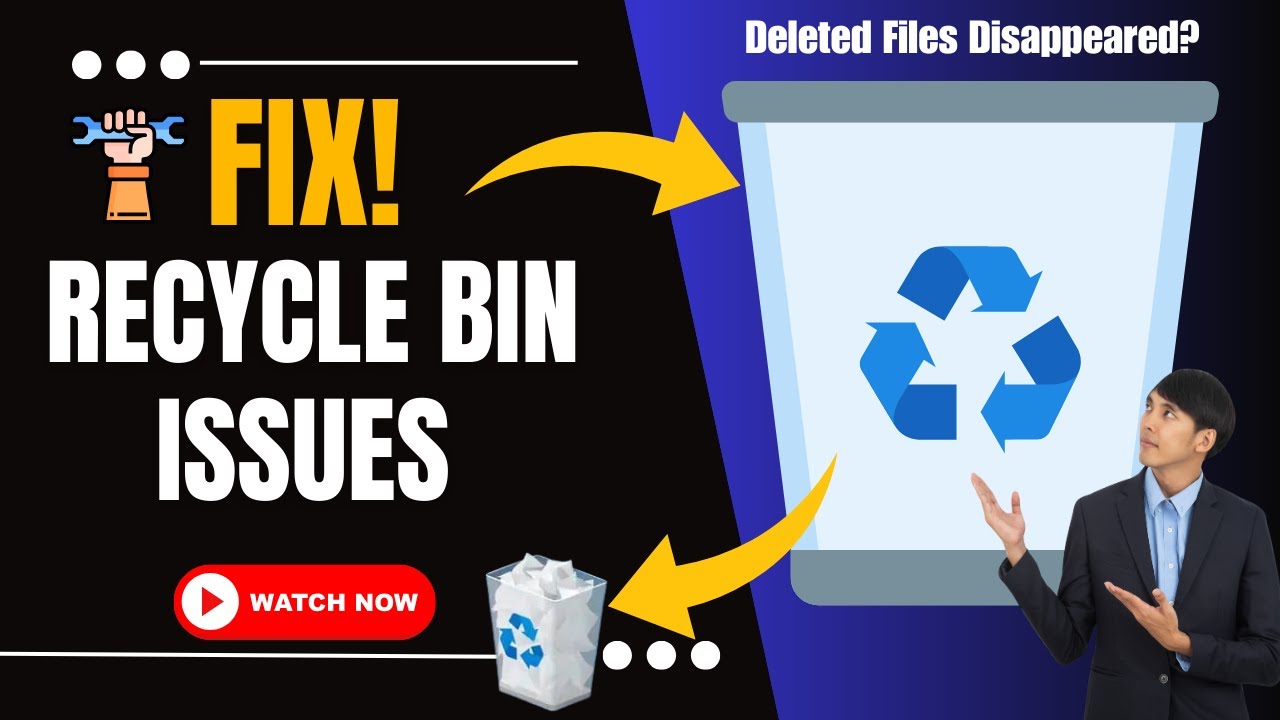 🚀 Fix! Deleted files not showing in Recycle Bin in Windows 11 - YouTube