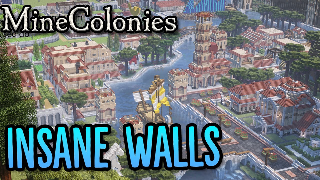 Minecolonies - Byzantine #44 Harbour Walls - YouTube