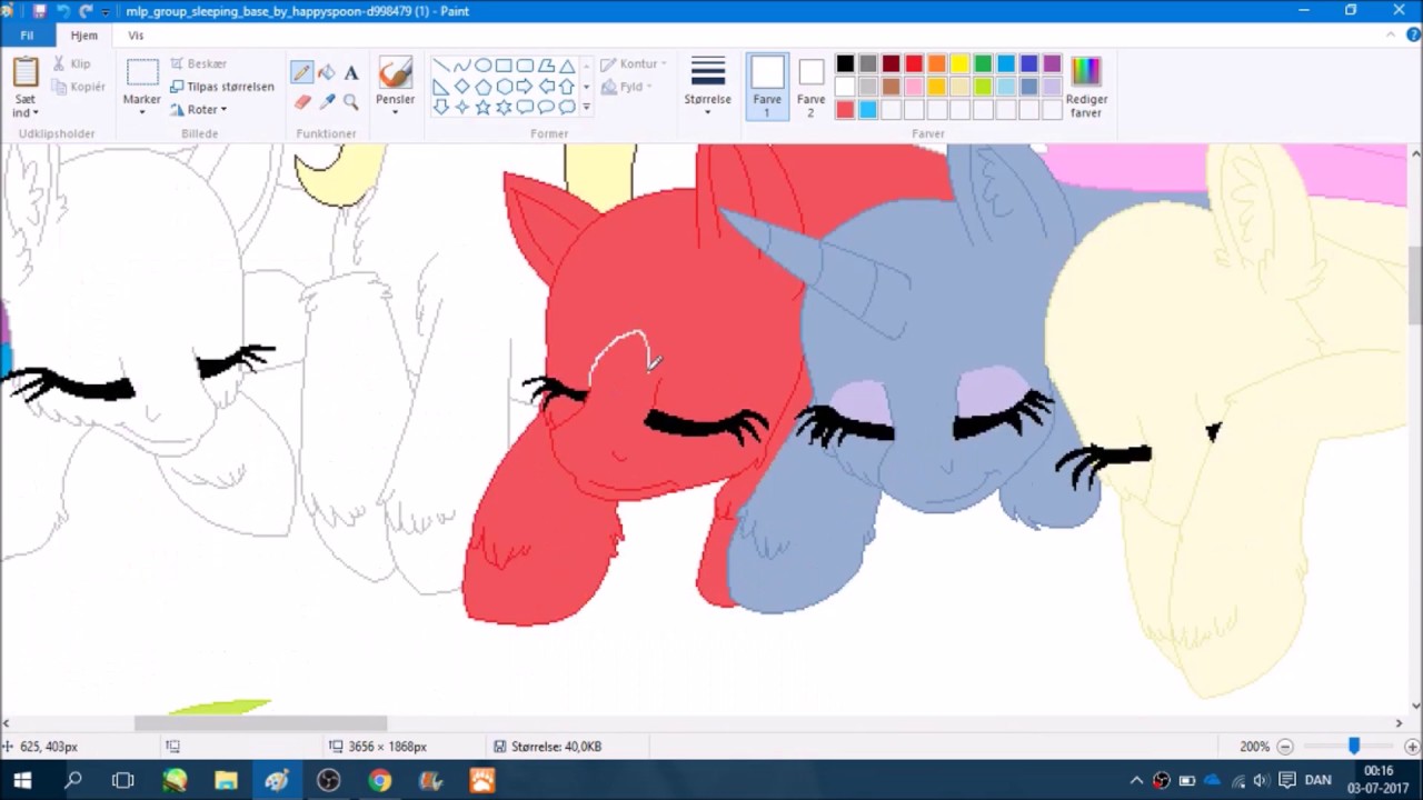 Sleep my friends/my 6 mane - MLP Speedpaint - YouTube