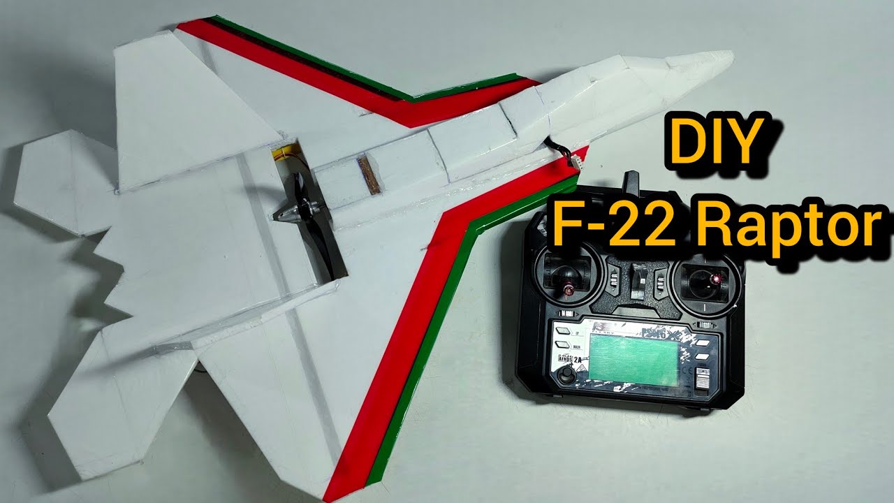 DIY RC F-22 RAPTOR |How to make RC F-22 Raptor At Home| RC INDIA - YouTube