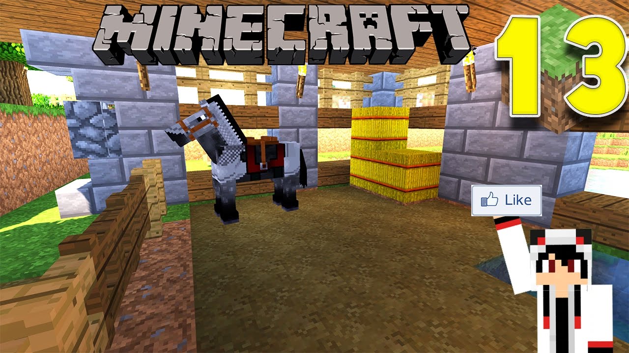 KANDANG KUDA - Minecraft Survival Indonesia #13 - YouTube