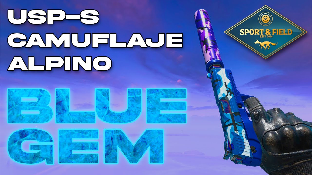 Una Verdadera Joya Oculta: USP-S CAMUFLAJE ALPINO Blue Gem | ¡Todo lo ...