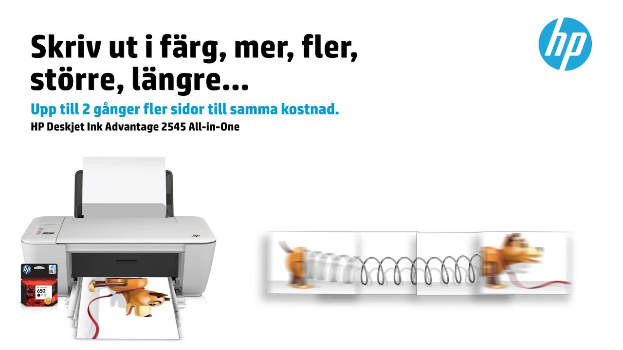 HP DeskJet Ink Advantage 2545 All-in-One - YouTube