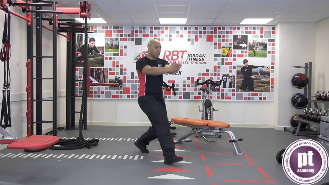 Lunge with Rotation - Fitness Instructing: Pt Academy - YouTube