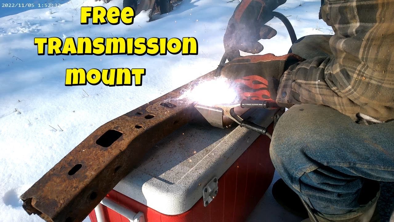 homemade transmission mount - YouTube