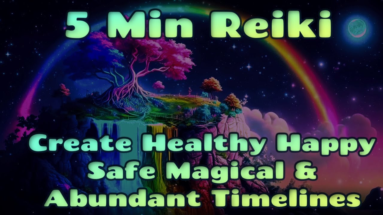 Reiki l Create Healthy Happy Safe Magical & Abundant Timelines l 5 min ...