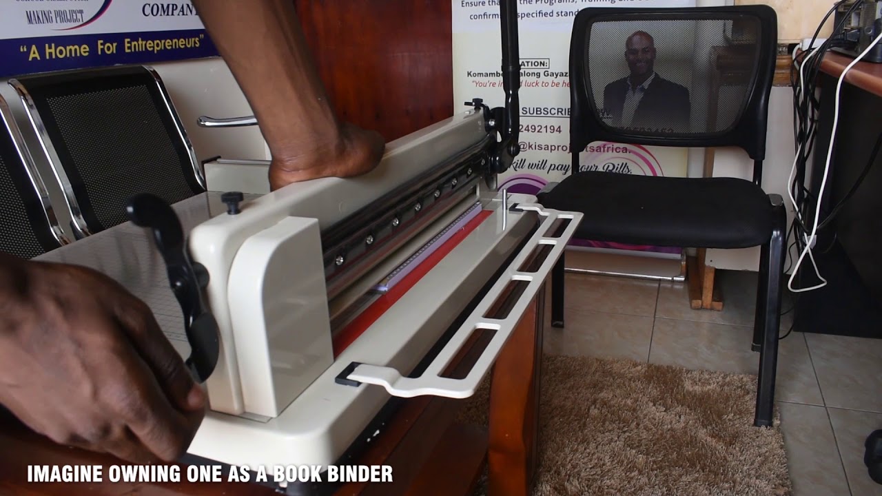 BOOK CUTTING GUILLOTINE AT KISA PROJECTS - YouTube