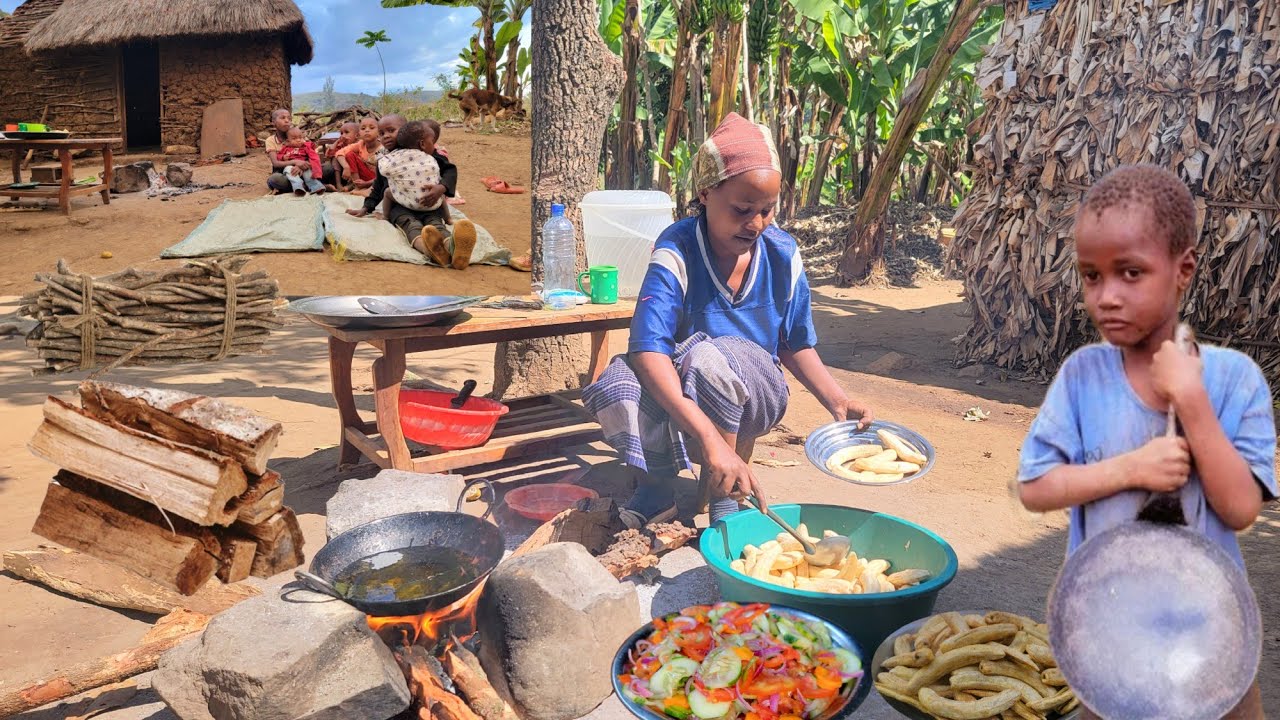 African Village life#cooking village food for Breakast |African Village ...