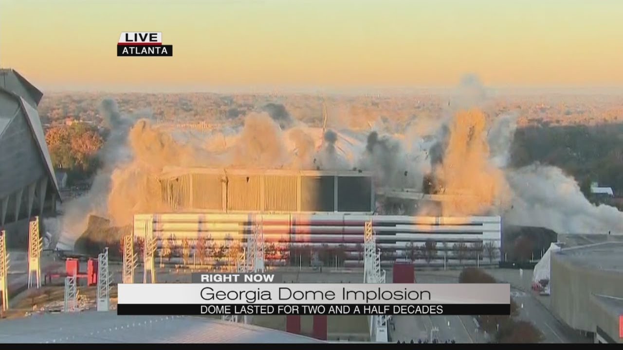 Georgia Dome implosion - YouTube